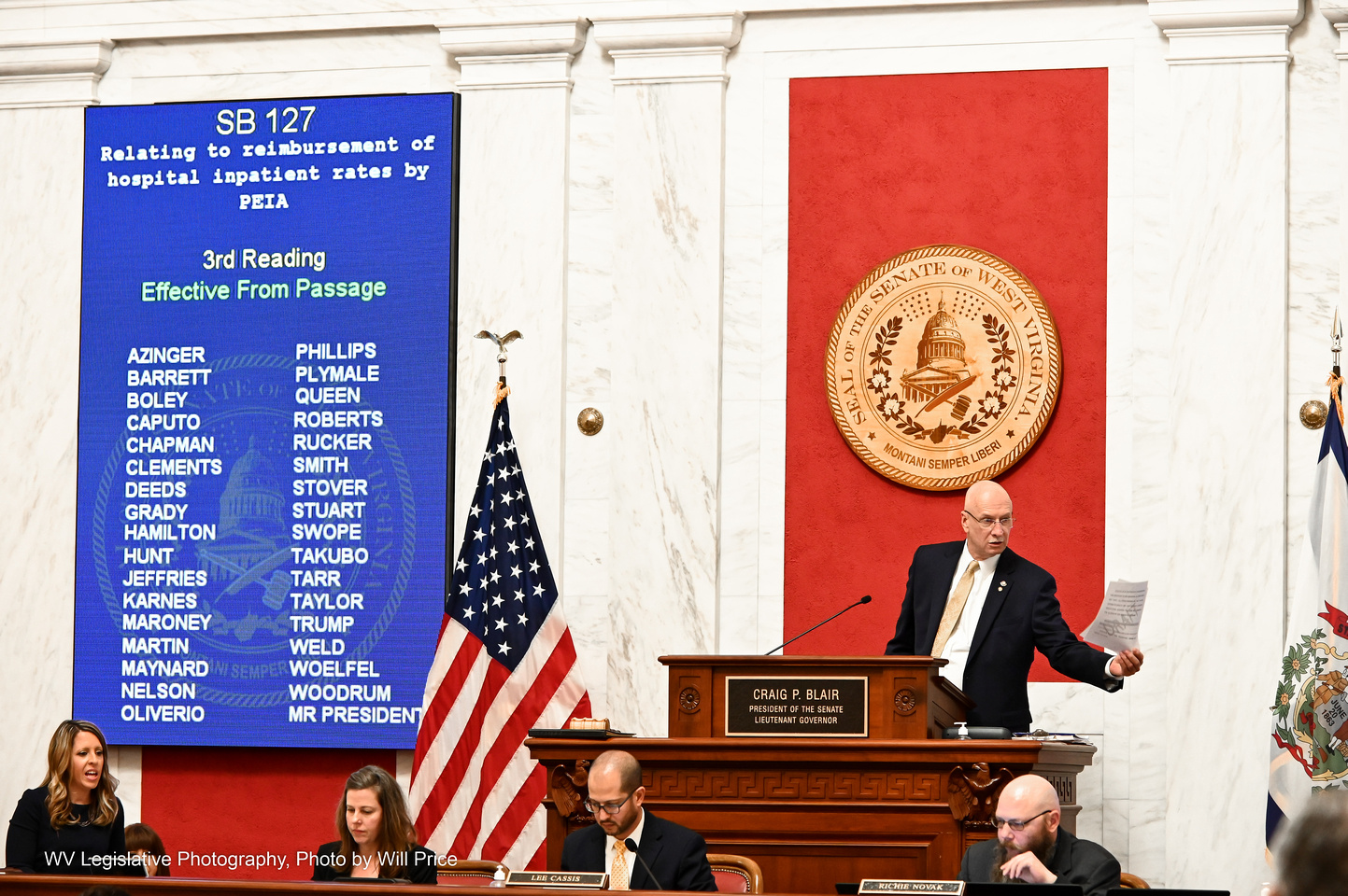 WV Legislature: PEIA action, Blair fires off, Justice’s speech looms